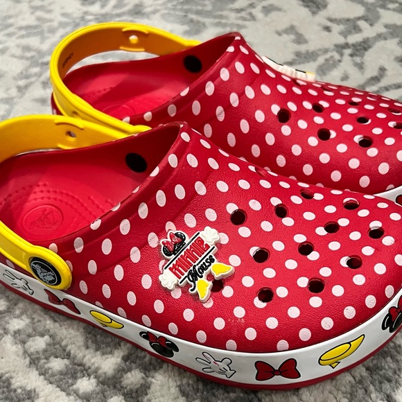 CROCS | Shoes | Disney Minnie Mouse Light Up Kids Crocs Red And Yellow ...
